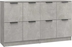 Příborníky 2 ks betonově šedé 60 x 30 x 70 cm kompozitní dřevo 3115807