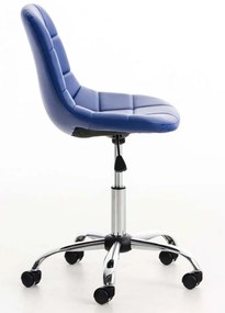 Bhm germany Kancelářská židle Emil, syntetická kůže, modrá