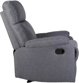 LuxuryForm DESIGN Televizní křeslo CARLOS s polohováním - šedé