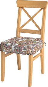 Sedák na židli IKEA Ingolf barva vícebarevná látka pletený vzor, vzorované