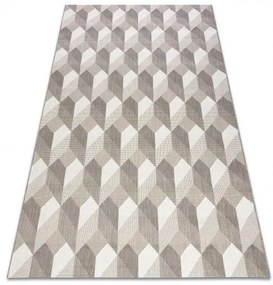 koberec FLAT 48624/686 SISAL   3d kostka velikost 160x230 cm | krásné koberce cz