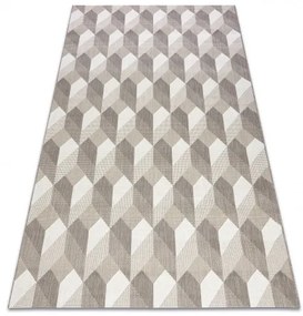 koberec FLAT 48624/686 SISAL 3d kostka velikost 160x230 cm | krásné koberce cz