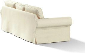 Potah na pohovku IKEA  Ektorp 3-místná, rozkládací STARÝ MODEL PIXBO barva krémová látka lesklé, pletený vzor