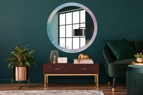 Kulaté dekorativní zrcadlo Moderní mramorová textura fi 100 cm