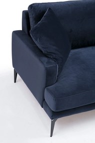 Atelier del Sofa 2-místná pohovka Papira 2 Seater - Navy Blue, Modrá