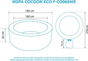Mspa | Vířivý bazén MSPA Cocoon F-CO066WE | 11400307