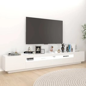 TV skříňka s LED osvětlením bílá 260 x 35 x 40 cm 3081915