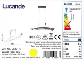 Lucande - LED Stmívatelný lustr na lanku MARIJA LED/22W/230V