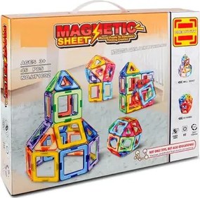 SPARKYS Magnetická stavebnice Magnetic Sheet / 46 dílků / Kov, plast /
