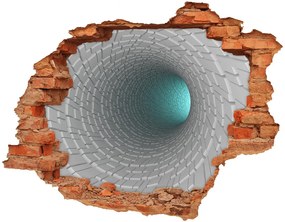 Wallmuralia Díra 3D fototapeta nálepka Tunel 3D 90x70 cm