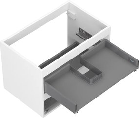 Mexen Box-A, závěsná skříňka 70 cm, 2 zásuvky, bílá matná, 91AX0-0700-470-2-01