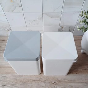 DÓZA NA SUCHÉ POTRAVINY 3 000 ml – vysoká, průhledná | DomaLEP varianta: ŠEDÁ