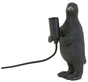 Matně černá stolní lampa (výška 24 cm) Penguin – Light &amp; Living