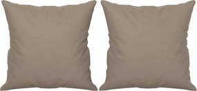 2místná pohovka s polštáři taupe 120 cm tkanina z mikrovlákna 3200965
