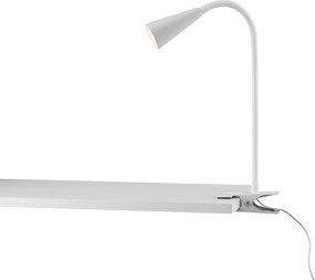 Livarno home Stolní LED lampa Freya (lampa se svorkou, bílá)