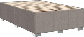 Rám postele bez matrací taupe 120x190 cm textil 3284822