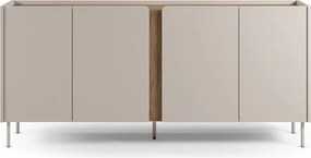 Komoda v dekoru dubu v krémovo-přírodní barvě 180x82x40 cm Lucile – Marckeric