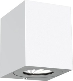 NOR 49711001 Venkovní nástěnné svítidlo Canto Kubi 2 2x6W LED bílá čirá - NORDLUX