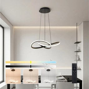 Brilagi - LED Stmívat. lustr na lanku INFINITY LED/55W/230V 50x50 cm černá + DO