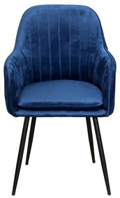 Idea IDEA Jídelní židle DELTA modrý samet