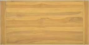 Nástěnná koupelnová skříňka 90 x 45 x 35 cm masivní teak 338235