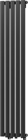 Gamma Verto, topné těleso 296x1400 mm, 505 W, černá matná, GMA-VER-140296-BK