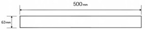 Mexen M01 vzor, mřížka na sprchový žlab 50 cm zlatá, 1520050