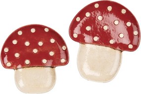 Servírovací keramický talířek houba muchomůrka Mushroom - 21*22*3 cm