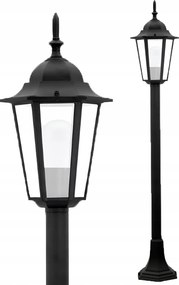 Venkovní zahradní lampa stojící Lampa Sloupek 100 cm Led E27 Černá IP44