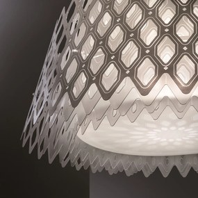 Slamp Half Charlotte, bílé designové závěsné svítidlo, 4xE27, průměr 79cm