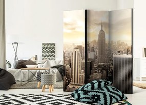 Pokojová zástěna Newyorské světlo - městská architektura s panoramatem mrakodrapů