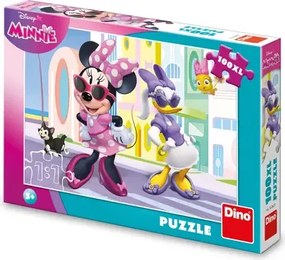DINO Puzzle Minnie a Daisy ve městě XL / 100 dílků / 47x33 cm