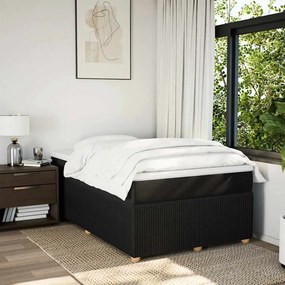 Box spring postel s matrací černá 120x200 cm textil 3285562