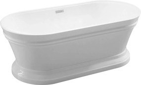 Aqualine Antik - Volně stojící vana, 160x79 cm, bílá E2679
