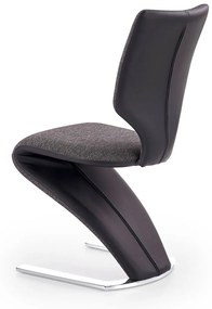 Židle K307 chrom / černý, tmavě popel Halmar