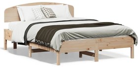 Rám postele s čelem 120 x 190 cm masivní borovice