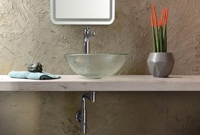 Sapho, RIPPLE skleněné umyvadlo průměr 42 cm, 2501-18