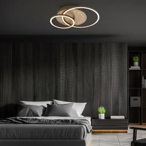 Brilo - LED Stmívatelné stropní svítidlo LED/26W/230V 3000K hnědá