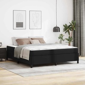 Rám postele s matrací Černá 180 x 200 cm textil 3399014
