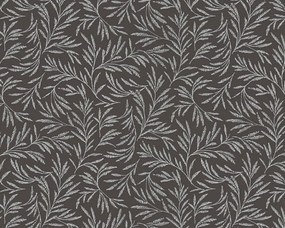 Vliesová tapeta 33326-5 černá, stříbrná, rostliny / Tapety na zeď 333265 AP Alpha (0,53 x 10,05 m) A.S.Création