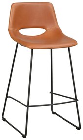 Koňakově hnědé barové židle v sadě 2 ks 89 cm Manning - Rowico