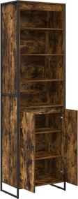 Vysoké skříně Kouřový dub 60 x 36 x 200 cm Kompozitní dřevo 3403030