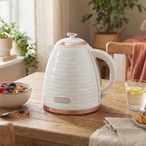 HOMCOM Elektrický varná konvice, 1,7 l, 2,2 kW, rychlovarná funkce s odnímatelným omyvatelným filtrem proti vodnímu kameni