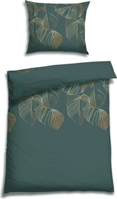 Florella Saténové povlečení Edel Satin Gisele Gold Rozměr: 70x90 + 140x200 cm