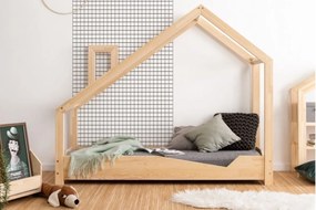 Adeko Dětská postel domeček Luna A Velikost postele: 140x100 cm Barva: dekor přírodní dřevo přírodní