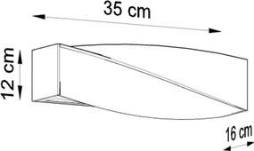 Nástěnné keramické svítidlo SOLLUX Sigma mini E27 1x60W bez zdroje SL.0229 bílá