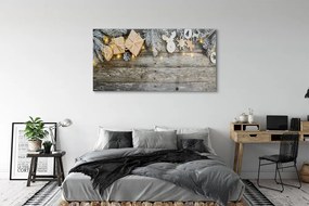 akrylový obraz Větvičky dárky kužely 140x70 cm