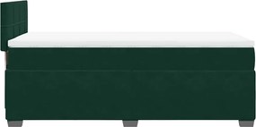 Box spring postel s matrací tmavě zelená 80 x 200 cm samet 3288465