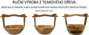 Dekorativní odkládací košík Timbo z masivu