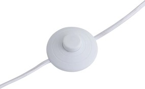 Retro stojací lampa béžová s látkovým stínidlem 160 cm - Captain